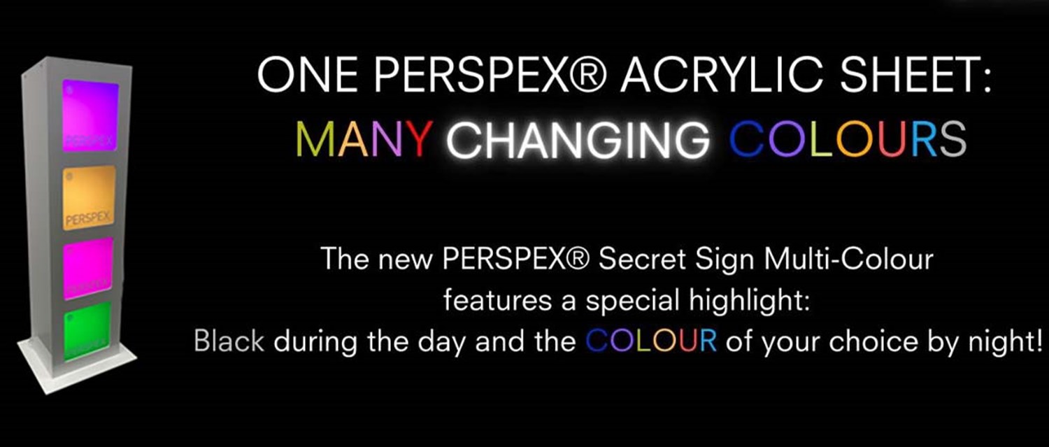 Perspex - Perspex® Secret Sign – cut to size acrylic
